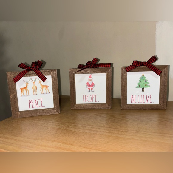 Rae Dunn | Holiday | Rae Dunn Wooden Holiday Ornaments | Poshmark